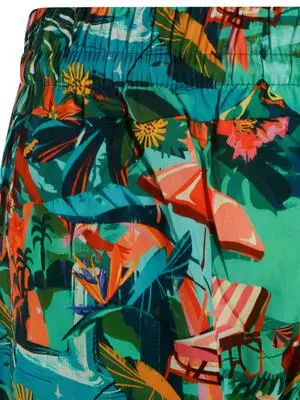 MAUNA KEA Floral-print Drawstring Shorts