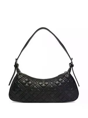 Moschino Quilted Bag With Logo Detail - Black