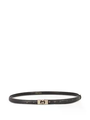 MILA SCHON Leather Belt - Black