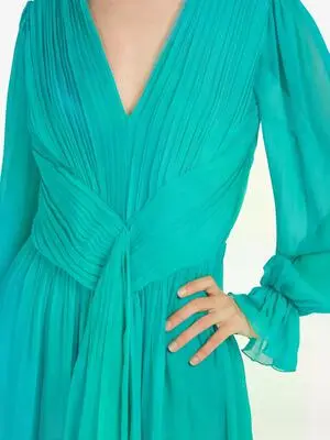 Alberta Ferretti Pleated Mini Dress