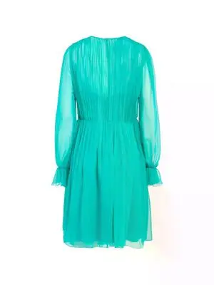 Alberta Ferretti Pleated Mini Dress