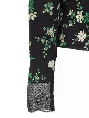Dolce & Gabbana Flower Print Blouse - Black