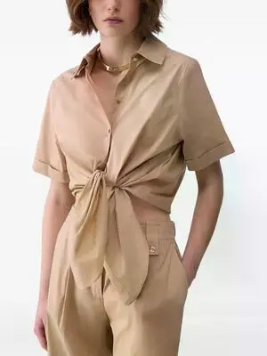 Liu Jo Tie-front Shirt - Neutrals