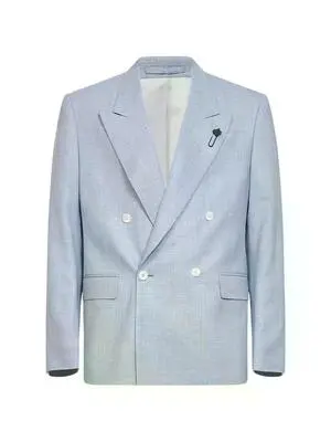 LARDINI Double-breasted Blazer - Blue