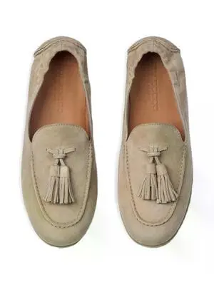 SCAROSSO Tassel Loafers - Neutrals
