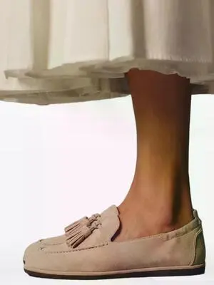 SCAROSSO Tassel Loafers - Neutrals