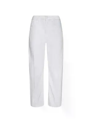 Women's White Straight-Leg Jeans