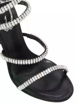 Rene Caovilla Cleo Crystal-embellished Sandals - Black