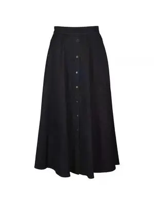 Akris Button-front A-line Skirt