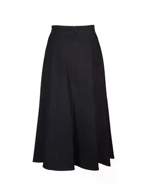 Akris Button-front A-line Skirt