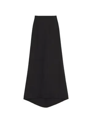 Valentino Garavani Cady Couture Asymmetric Maxi Skirt - Black