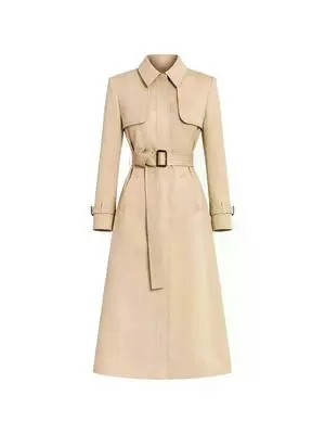 Elie Saab Belted Pleated Coat