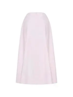 Adam Lippes Rene Cotton Poplin Skirt - Pink