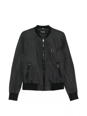 Dolce & Gabbana Logo Plaque Bomber Jacket