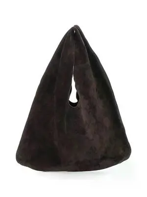 THE ROW Bindle Small Suede Shoulder Bag - Brown