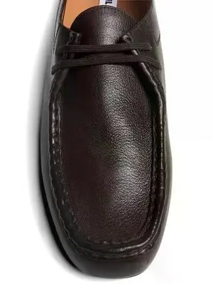 JIL SANDER Hood Lace-up Loafers - Brown
