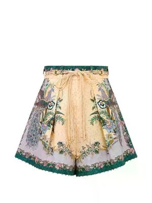 Zimmermann Indra Tuck Shorts - Neutrals