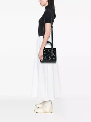 Dior 2016 Medium Lady Satchel - Black