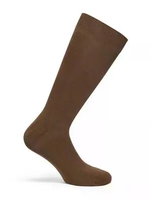 Zegna Logo-intarsia Knit Socks