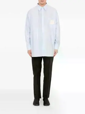 MAISON MARGIELA Long Sleeve Striped Shirt - Blue
