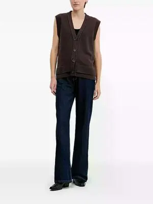 Sisley V-neck Button Vest