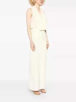 Patrizia Pepe Draped Long Dress