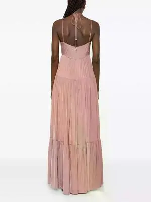 Patrizia Pepe Cut-out Detail Maxi Dress - Pink