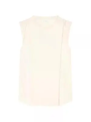 Dries Van Noten Loose Sleeveless T-shirt - Neutrals