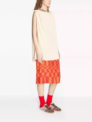 Dries Van Noten Loose Sleeveless T-shirt - Neutrals