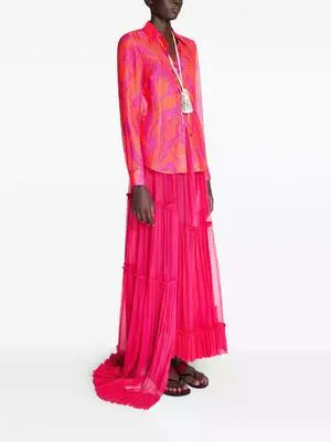 Dries Van Noten Patterned Silk Shirt