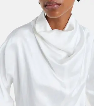 TOTEME Draped Satin Blouse