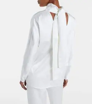TOTEME Draped Satin Blouse