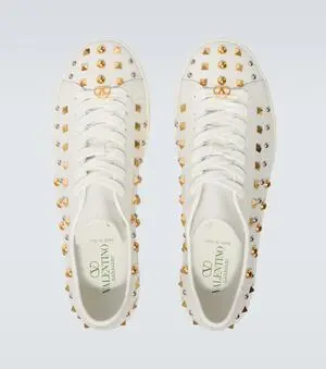 Valentino Garavani Royco Studded Leather Sneakers