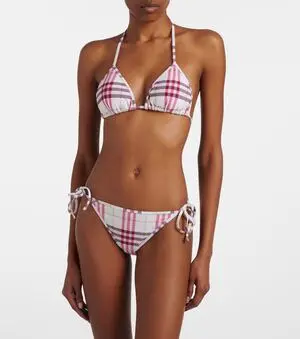 Burberry Checked Bikini Bottoms