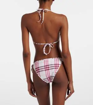 Burberry Checked Bikini Bottoms