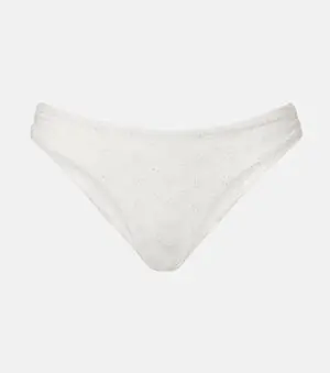 Faithfull The Brand Halo Broderie Anglaise Bikini Bottom - White