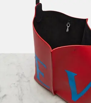 Loewe Bilbao Large Leather Bucket Bag - Red
