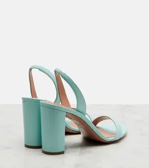 AQUAZZURA Leather Slingback Sandals