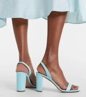 AQUAZZURA Leather Slingback Sandals