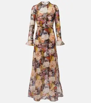 Zimmermann Alchemy Belted Floral Maxi Dress - Multicoloured