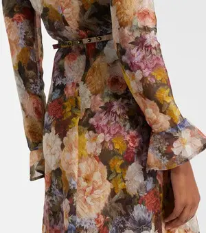 Zimmermann Alchemy Belted Floral Maxi Dress - Multicoloured
