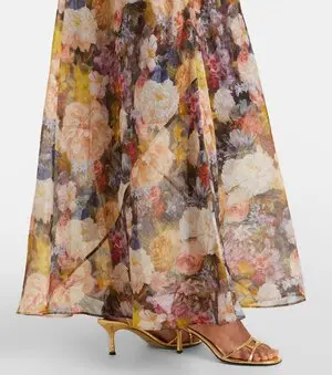 Zimmermann Alchemy Belted Floral Maxi Dress - Multicoloured