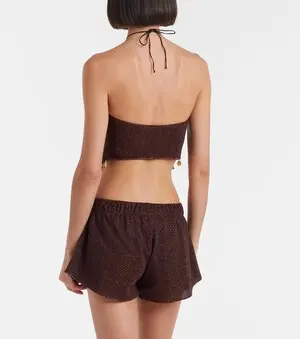Oseree Lumiere Metallic Shorts