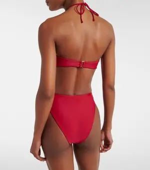 Jade Swim Zoe Ruched Bikini Top
