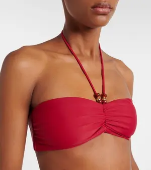 Jade Swim Zoe Ruched Bikini Top