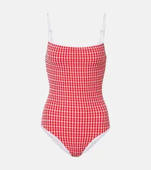 Jade Swim Layla Gingham One Piece Swimsuit - Red