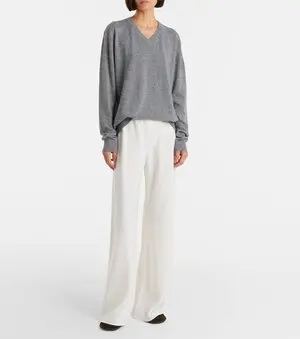 THE ROW Gala Wide-leg Pants - White