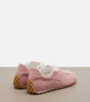 Bottega Veneta Orbit Flash Leather Sneakers - Pink