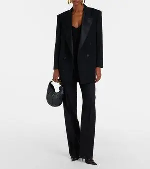 Saint Laurent Oversized Double-breasted Wool Blazer