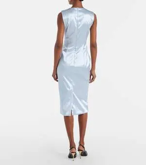 Dolce & Gabbana Satin Midi Dress